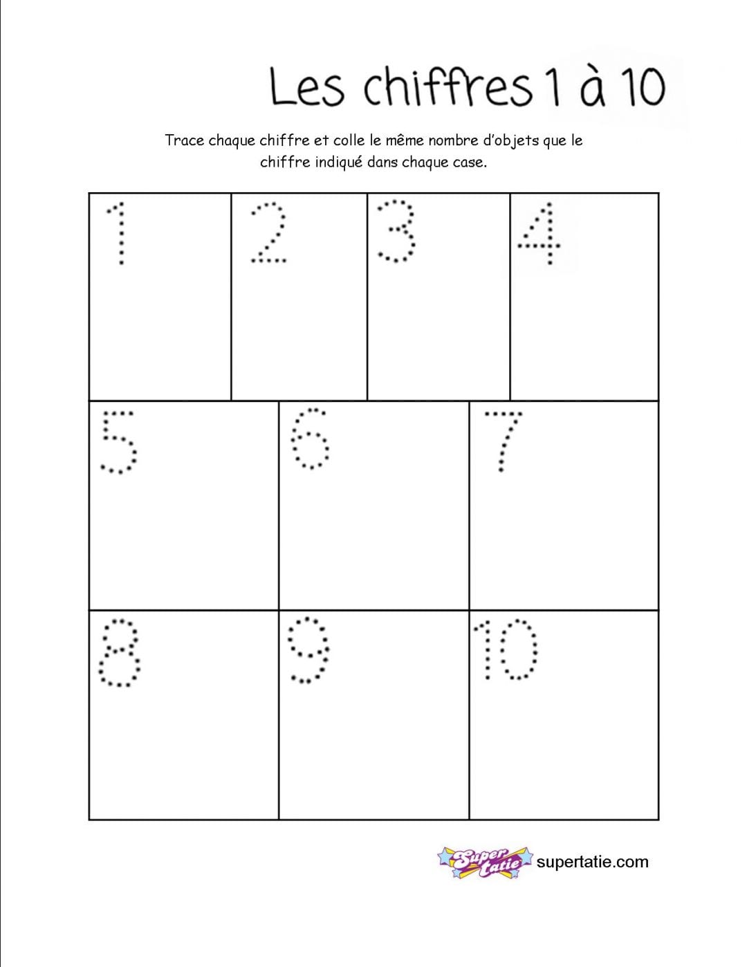 Les chiffres de 1 à 10 | Super Tatie